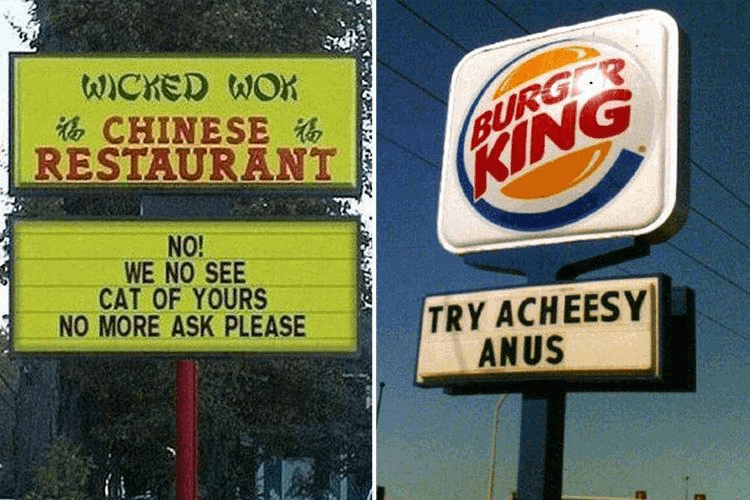 Funniest Restaurant Signs We've Ever Seen